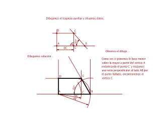Ejercicio Trazado trapecio rectángulo