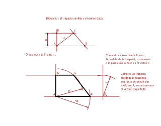 Ejercicio Trazado trapecio rectángulo