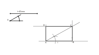 Ejercicio Rectángulo dado un lado y el ángulo con la diagonal