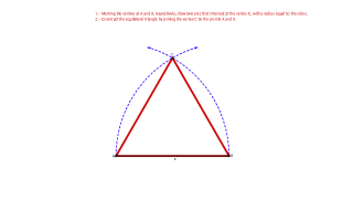 Ejercicio 17.- Draw an equilateral triangle given one side