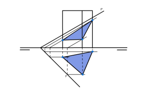Ejercicio Trazar la sección producida en el prisma de base triangular ...